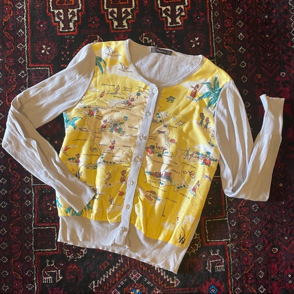 Sweaters | Vintage Look Hawaiian Hawaii Map Cardigan | Poshmark